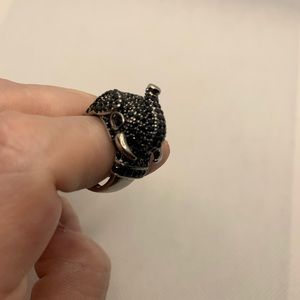 Jewelry | Black Spinel Elephant Ring | Poshmark
